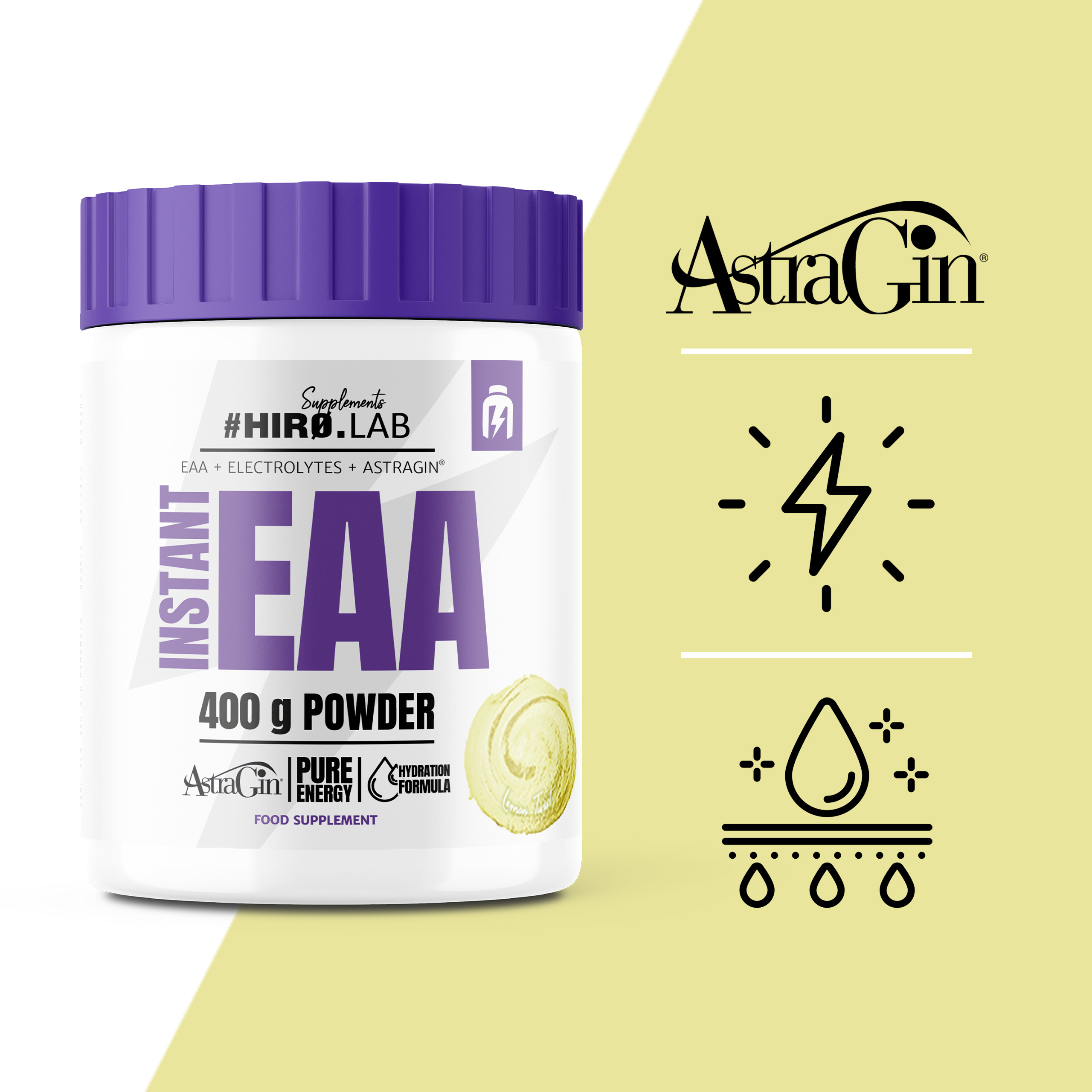 HiroLab EAA Powder – 400g Aminokwasy - Strzelse